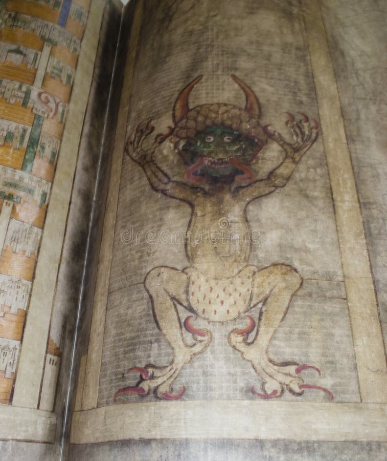 Codex Gigas Also Called Devil S Bible Editorial Photo - Image of ...