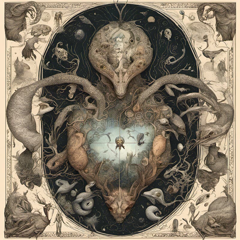 Codex stock illustration. Illustration of animals, hybrid - 287057520