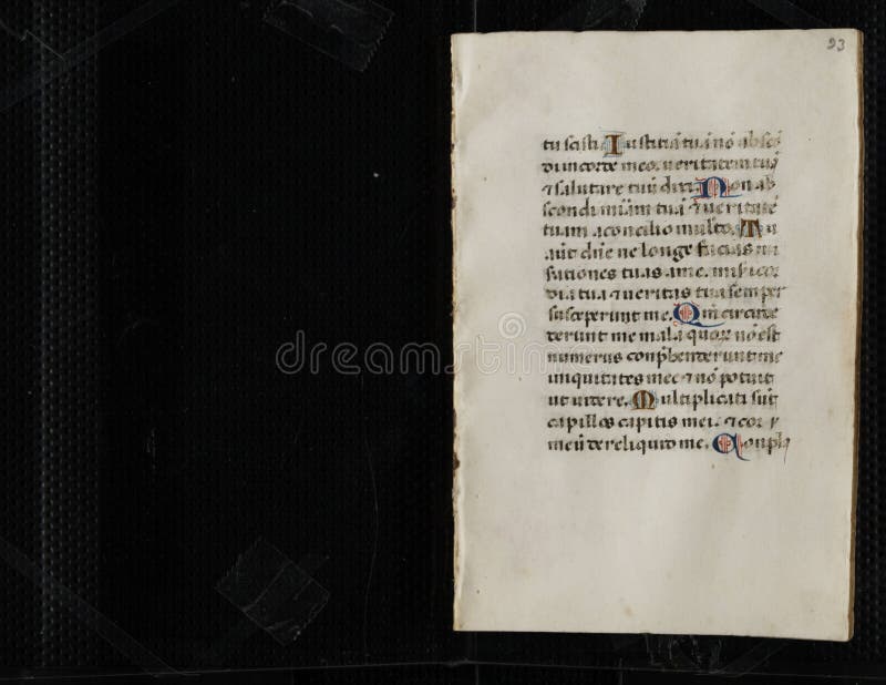 Codex Pollick (Book Of Hours) Stock Photo - Image of document ...