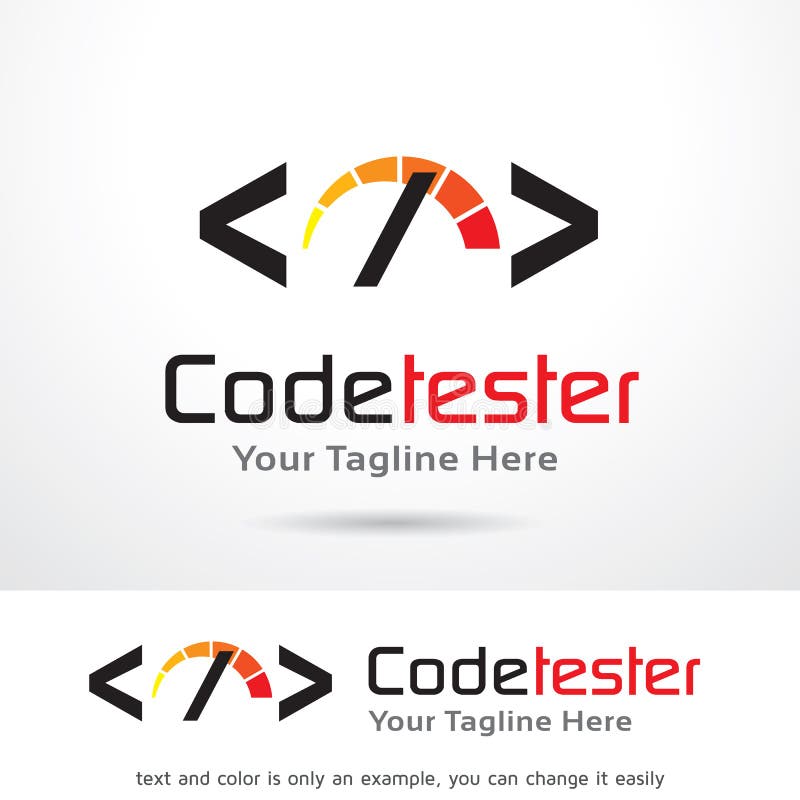 Codez L'essayeur Logo Template Design Vector Illustration de Vecteur ...
