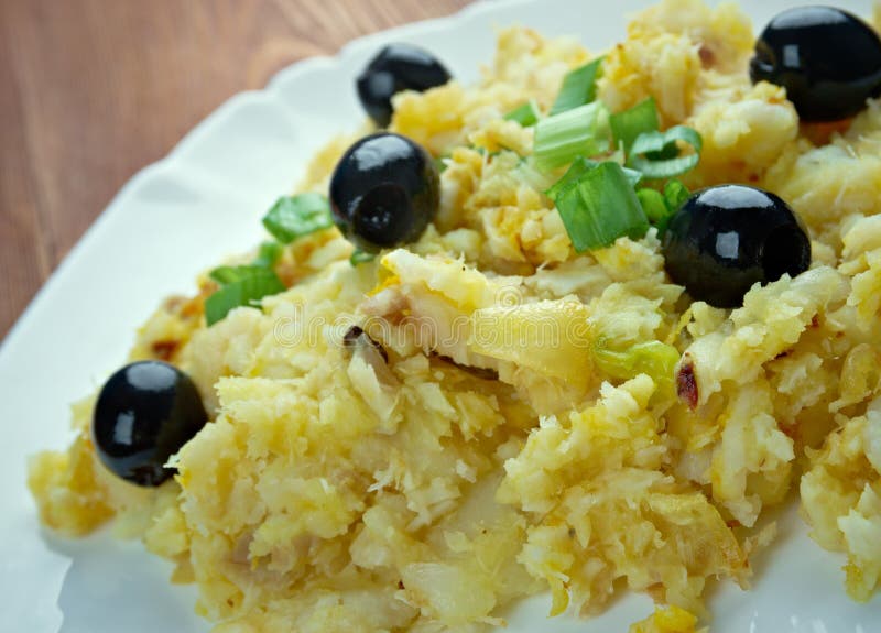 Cod Bras Style (Bacalhau a Bras) Stock Image - Image of codfish ...