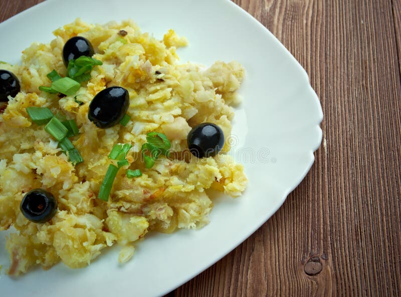Cod Bras Style (Bacalhau a Bras) Stock Image - Image of codfish ...