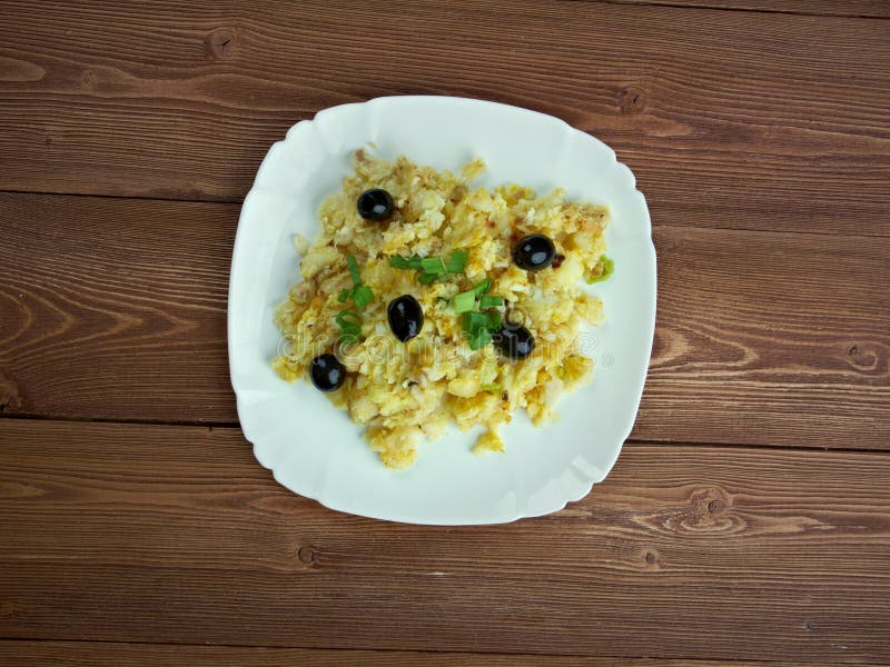 Cod Bras Style (Bacalhau a Bras) Stock Image - Image of codfish ...