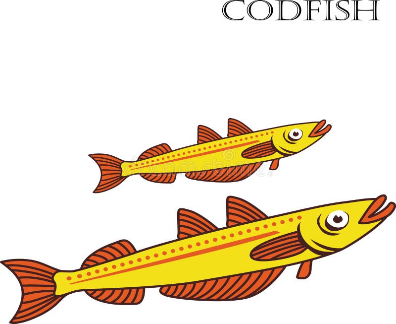 Capelin Fish Color Cartoon Illustration. Stock Vector - Illustration of ...