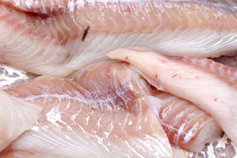Codfish Filets on at Fish Market Stock Image - Image of cuisine, cakes ...
