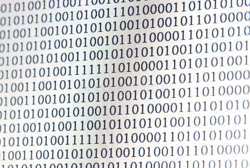 0,1, codice binario fotografia stock. Immagine di concetto - 34893332