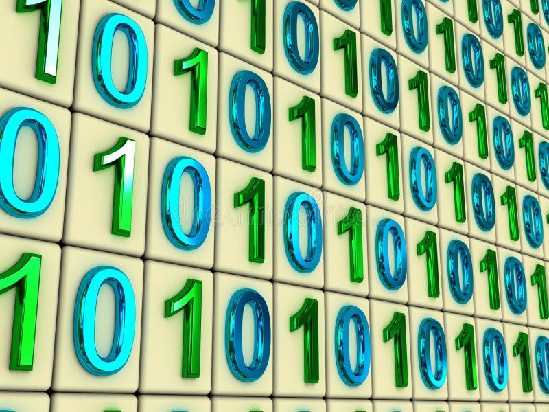 Codice binario. illustrazione di stock. Illustrazione di digitale - 4315727