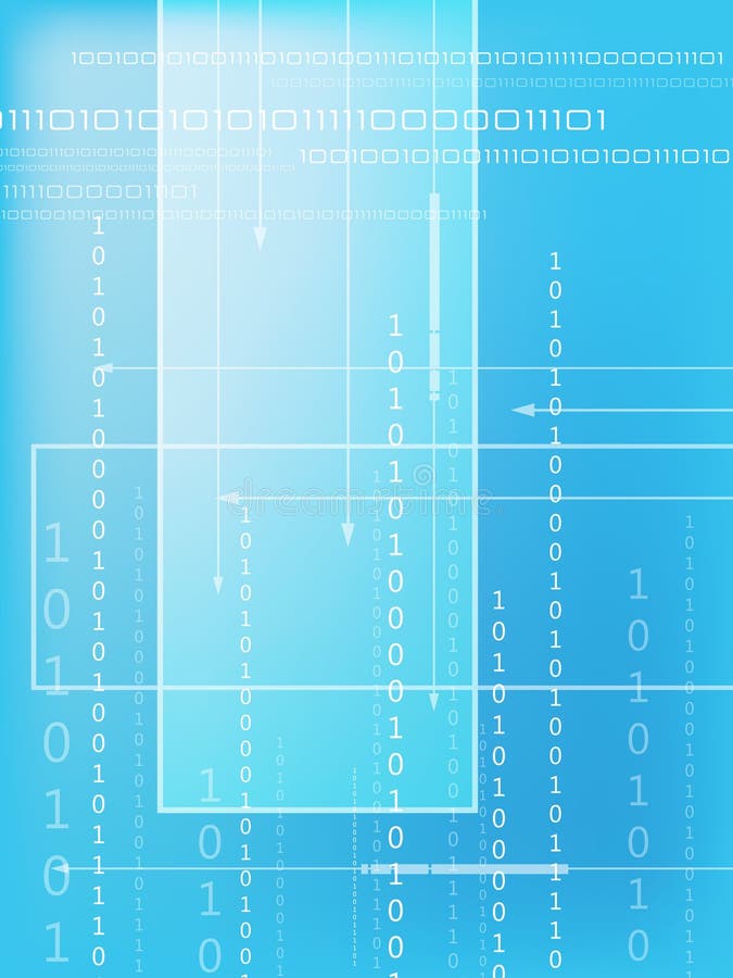 Codice binario illustrazione vettoriale. Illustrazione di download ...