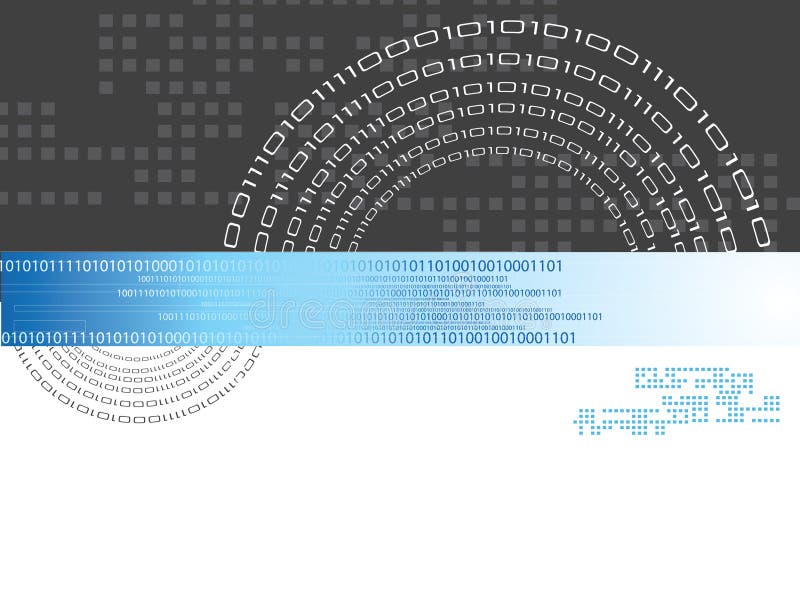 Codice binario illustrazione vettoriale. Illustrazione di estratto ...