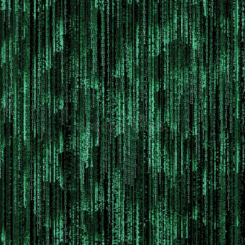 Codice binario verde illustrazione di stock. Illustrazione di agente ...