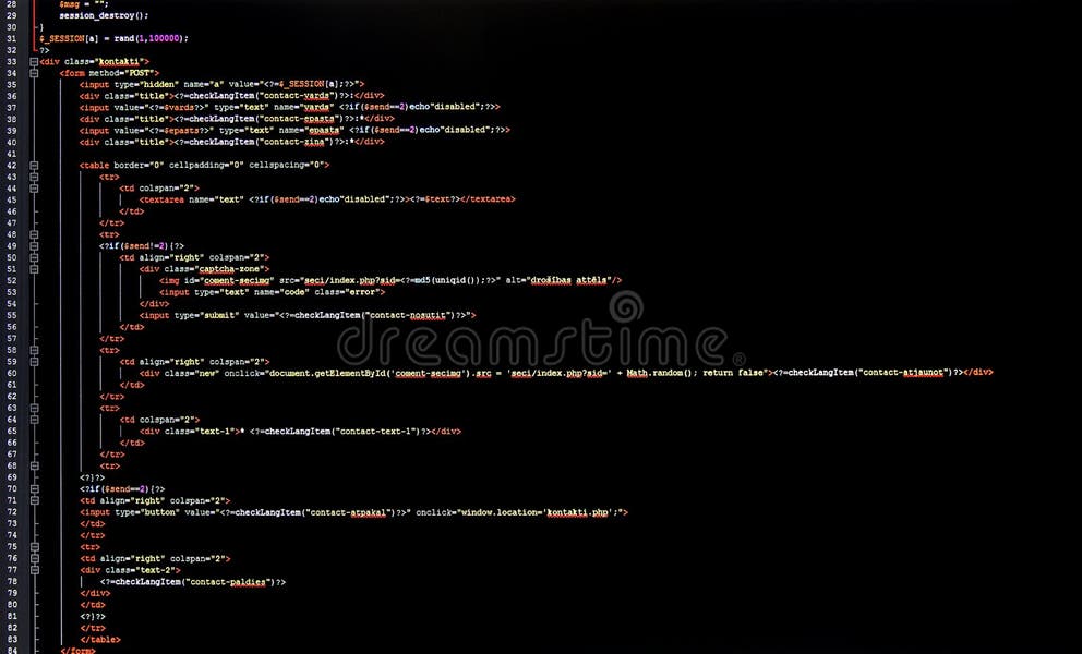 Codice di programmazione immagine stock. Immagine di rete - 56723047