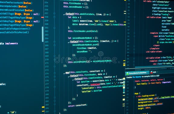 Codice Di Sviluppo Origine Javascript Linguaggio Script Per Lo Sviluppo ...