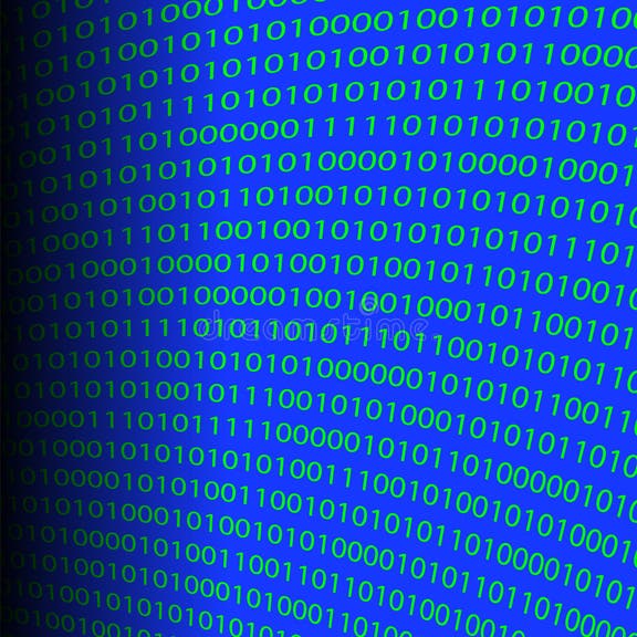 Codice macchina binario illustrazione vettoriale. Illustrazione di ...