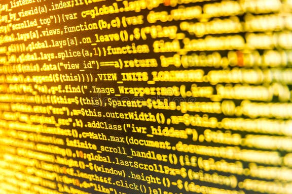 Codice Sorgente Del Software Visualizzazione Del Codice Di Programma ...