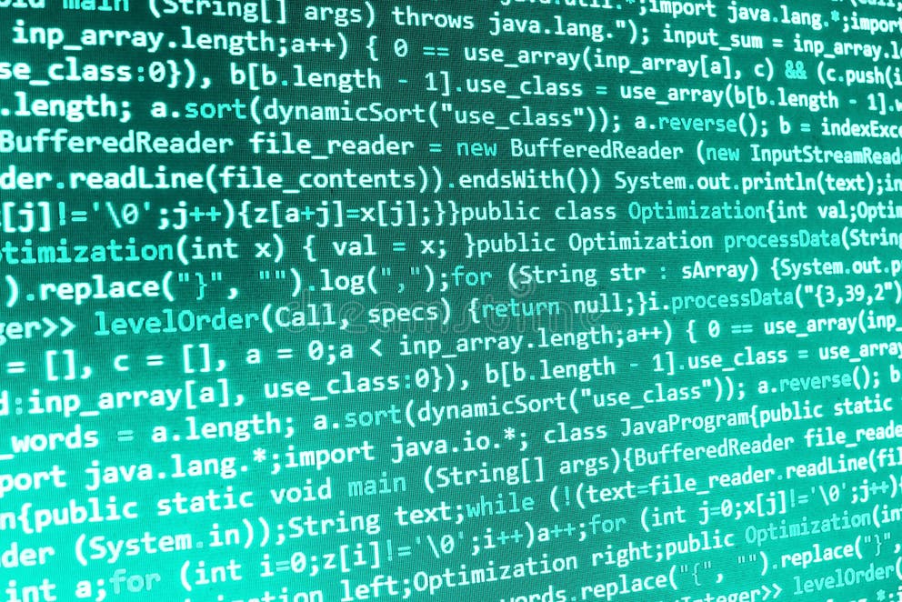 Codifica Dello Schermo Di Programmazione Di Codice Sorgente Fotografia ...