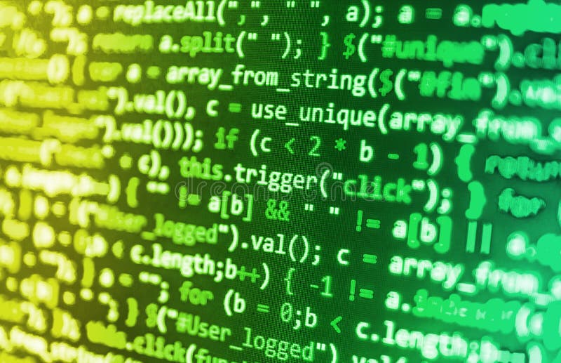 Codificación De La Pantalla Programada Del Código Fuente Foto de ...