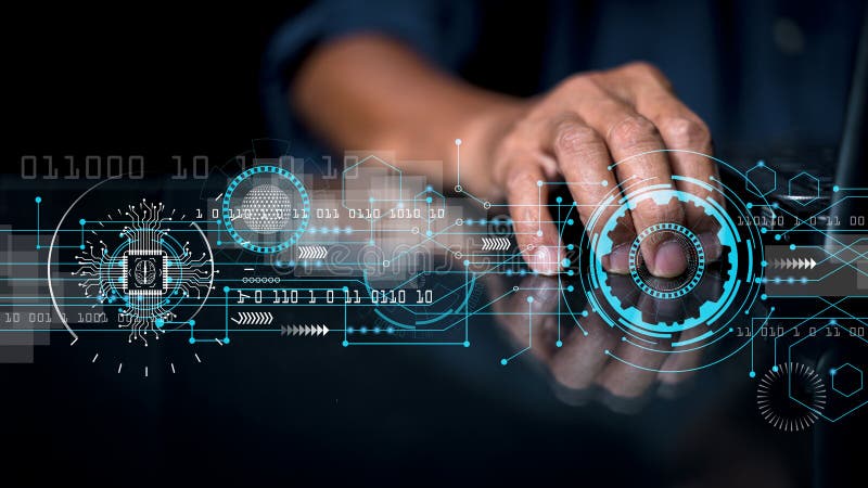 Coding for Applications in Using the Internet of All Things Stock Image ...