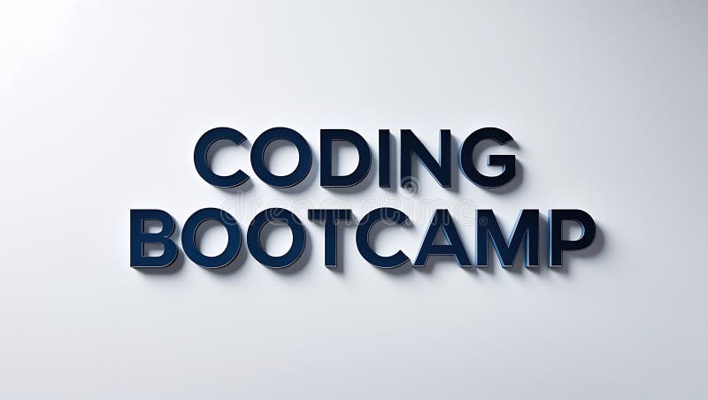 Coding Bootcamp for Aspiring Developers and Tech Enthusiasts Stock Illustration - Illustration ...