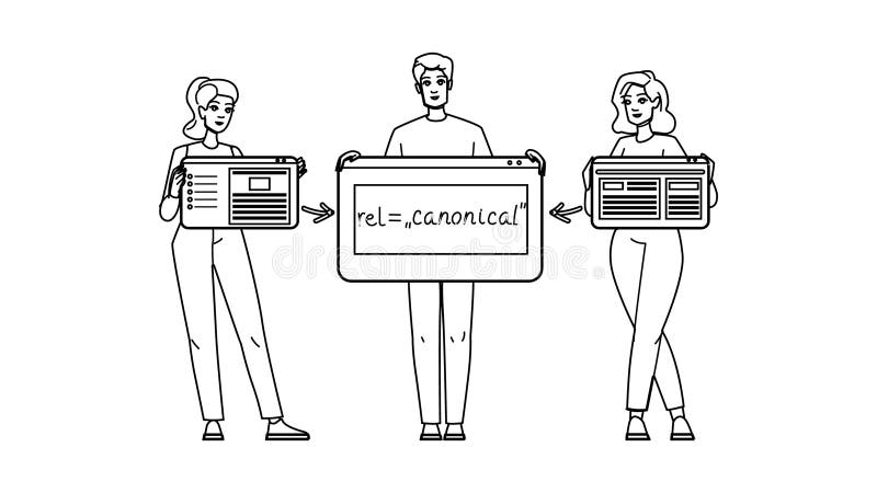 Coding Canonical Tag Vector Stock Vector - Illustration of page, meta ...