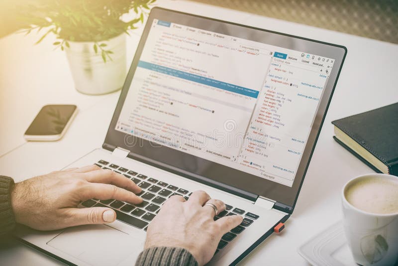 Coding Code Program Compute Coder Develop Developer Development Stock Image Image Of Notebook