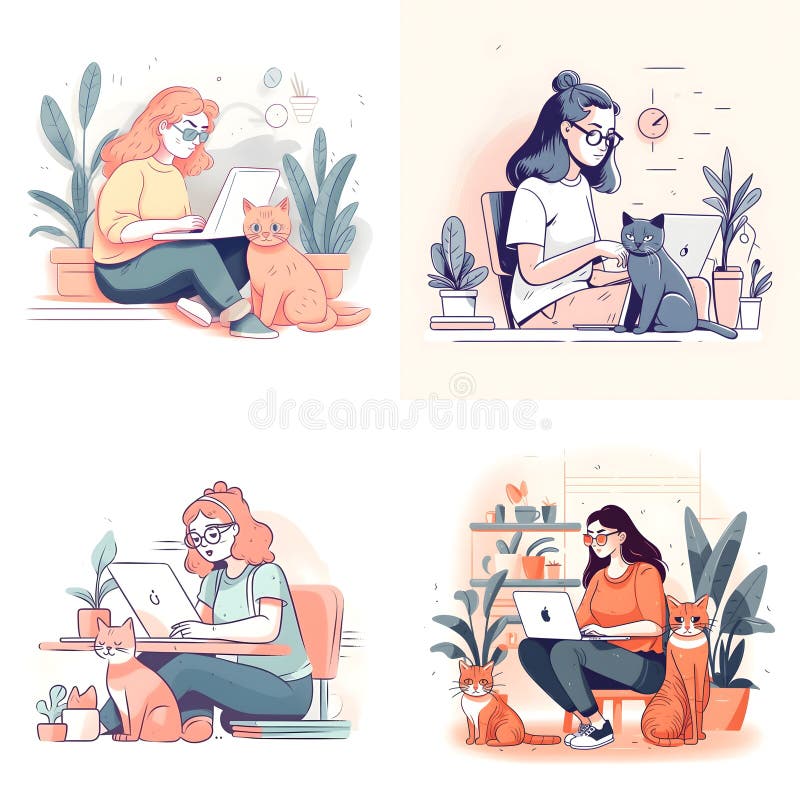 Coding Cat Stock Illustrations 227 Coding Cat Stock Illustrations