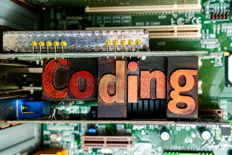 Coding and Web Developing. Learning To Code and Develop Software Stock ...