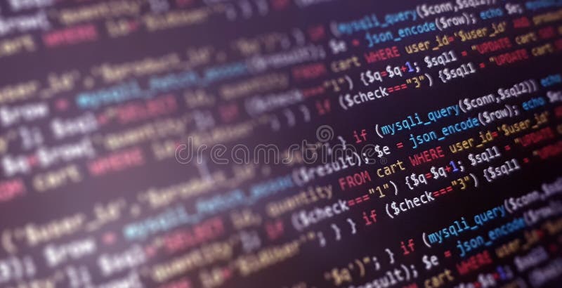 Coding Concept Software Development Monitor Technology Display Application Source Code