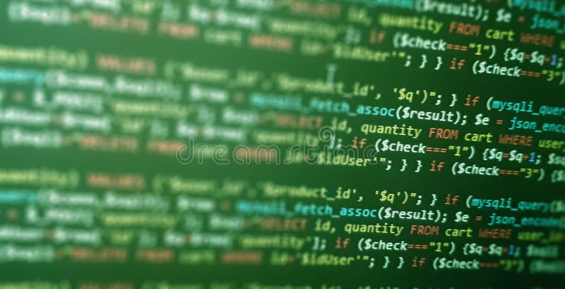 Coding Concept Software Development Monitor Technology Display Application Source Code