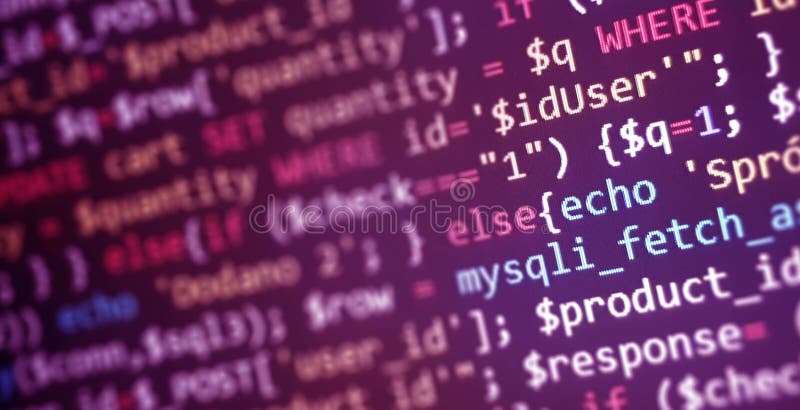 Coding Concept Software Development Monitor Technology Display Application Source Code