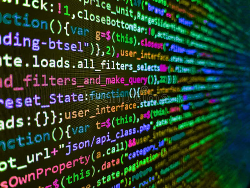Coding Css On Mornitor At The Office For Background Or Montage Product Simple Website Html