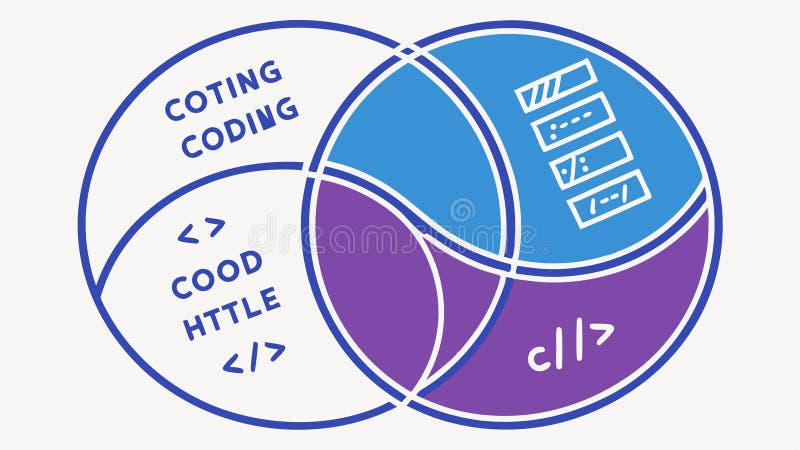 Coding and Development Diagram, Software Engineering Concept, Vector Design Generative AI Stock ...