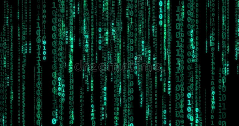 Coding Digital And Hologram For Data Transfer On Dark Background Of Binary Code Programming