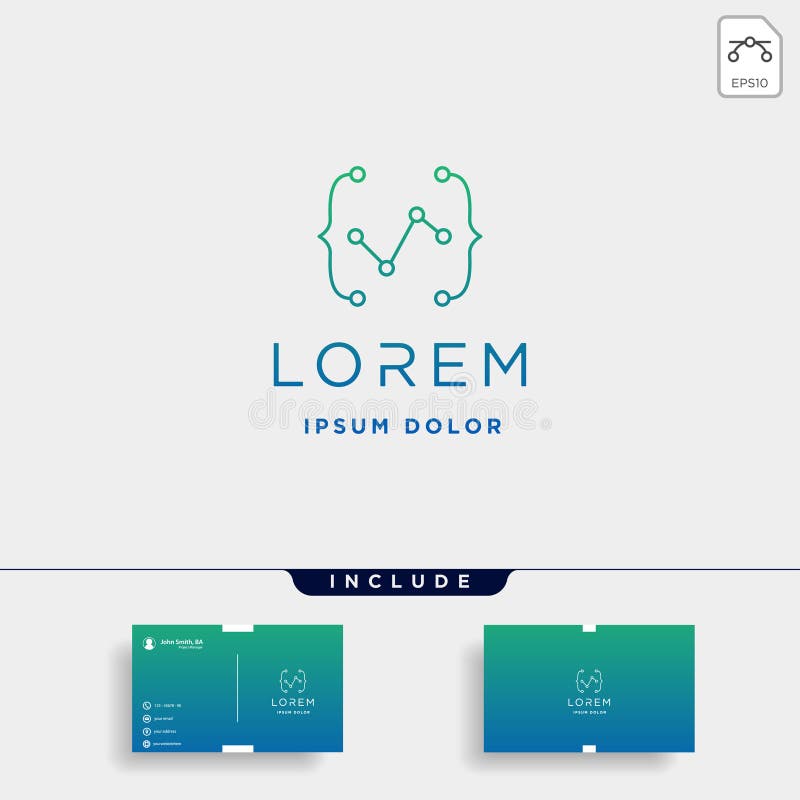 Coding Digital Logo Design Template Vector Lineart Stock Vector Illustration Of Coder Script