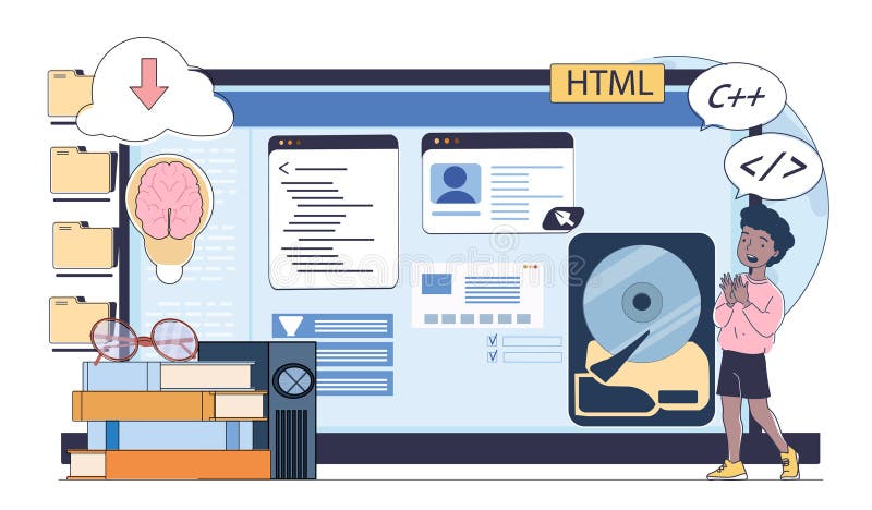 Programming Coding Vector Illustration Stock Illustrations – 46,101 Programming Coding Vector ...