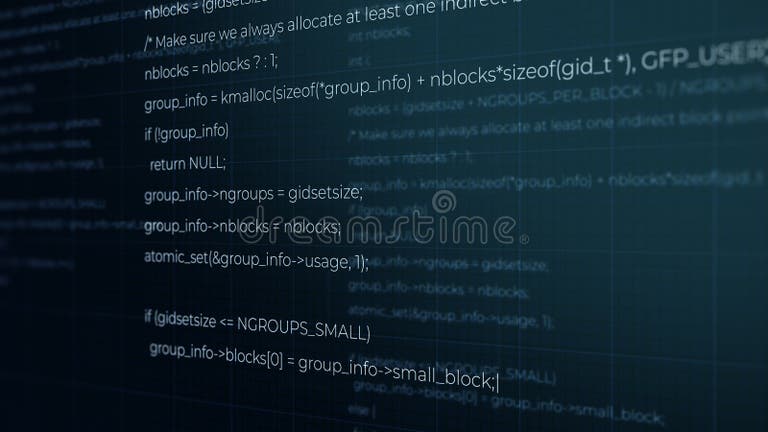 Coding Encrypted Program Security Hacking Code Screen Background Stock Photo - Image of monitor ...