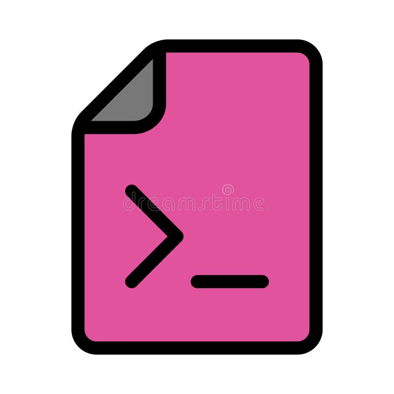 Coding File Color Line Icon Stock Illustration - Illustration of icons ... Coding File Color Line Icon Stock Illustration - Illustration of icons ...