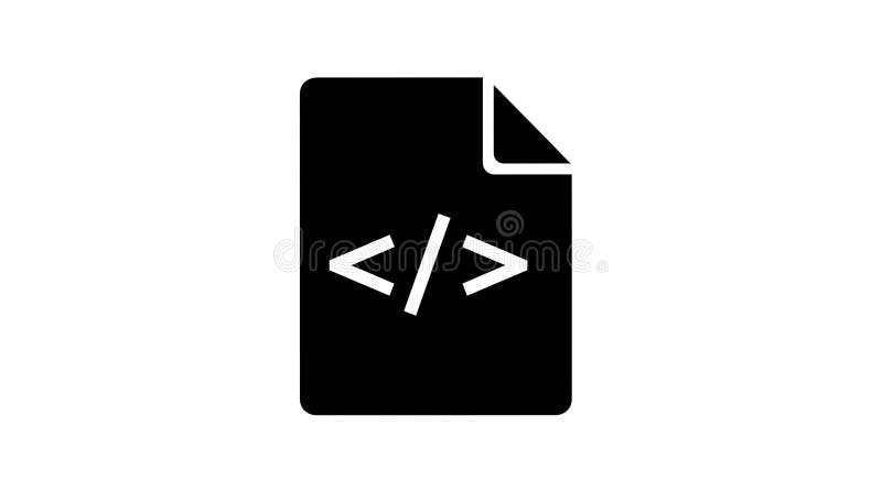 AI Generated Code File Icon Stock Illustration - Illustration of ...
