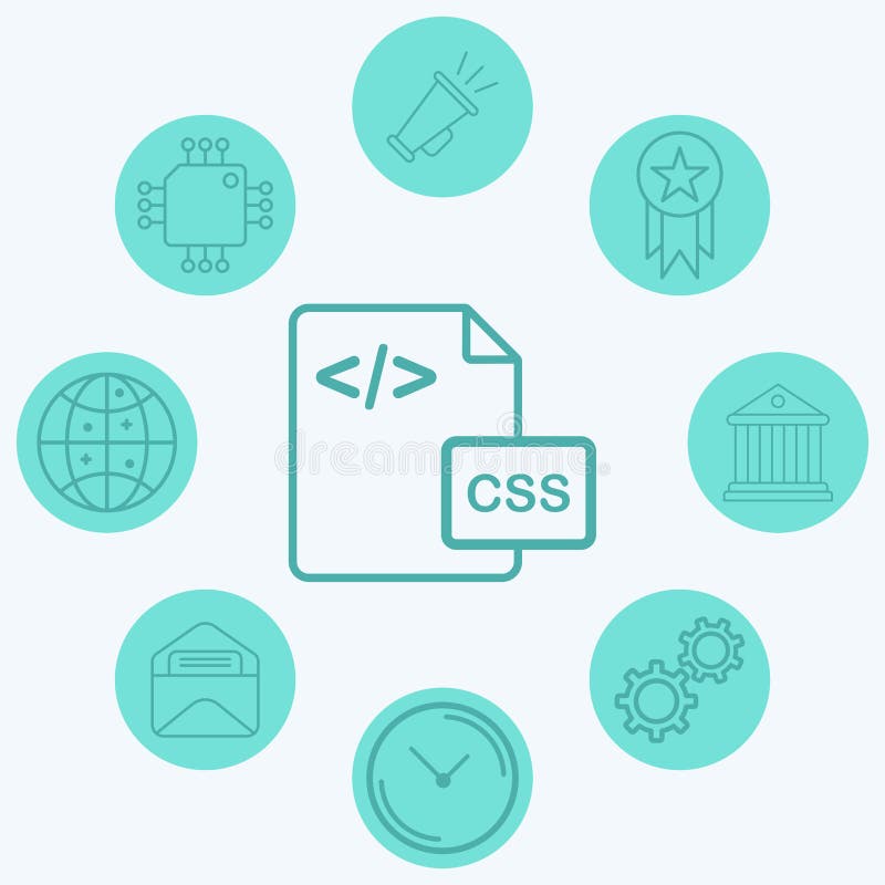 Coding File Vector Icon Sign Symbol Stock Illustration - Illustration ...