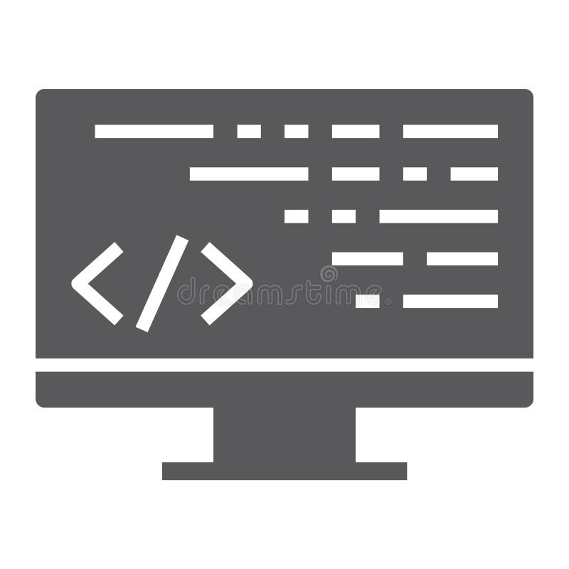 Programming Thin Line Icon, Website and Development, Browser Sign ...