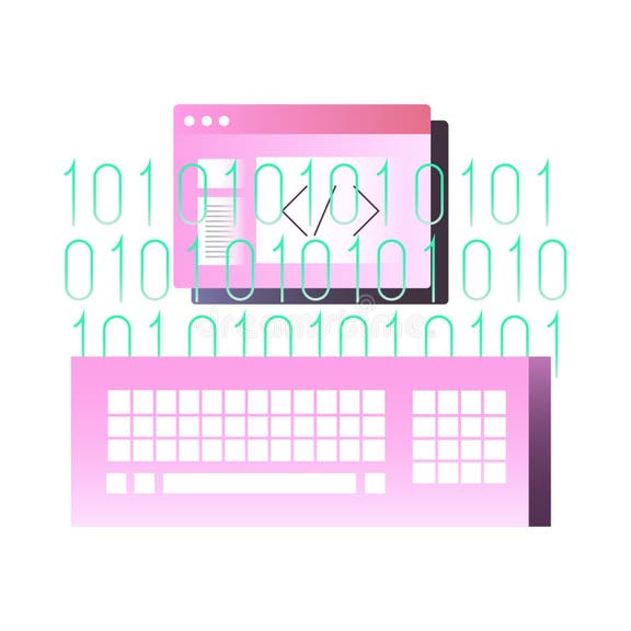 Coding Gradient Illustration Stock Vector - Illustration of data ...