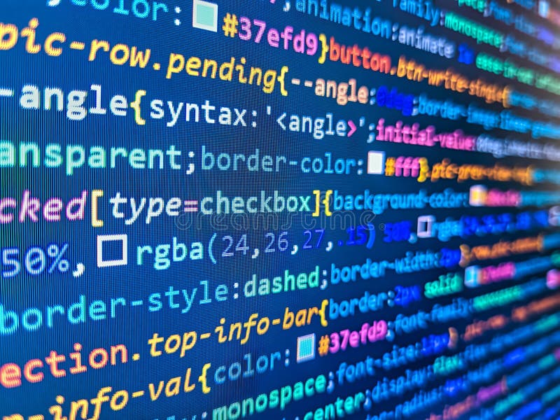Coding Hacker Concept Html Code Developer Working On Program Codes Technology Concept Hex