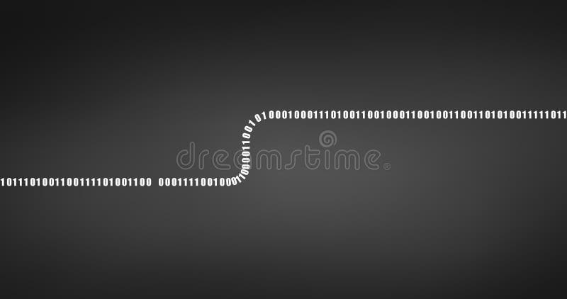 Coding Or Hacker Concept Vector Matrix Background Horizontal Stream Or Letter S Of Binary Code