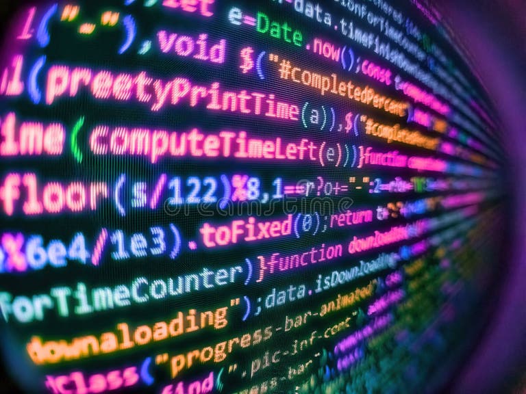 Coding Hacker Concept. Vignette Light and Dark Shadow Dramatic Effect ...
