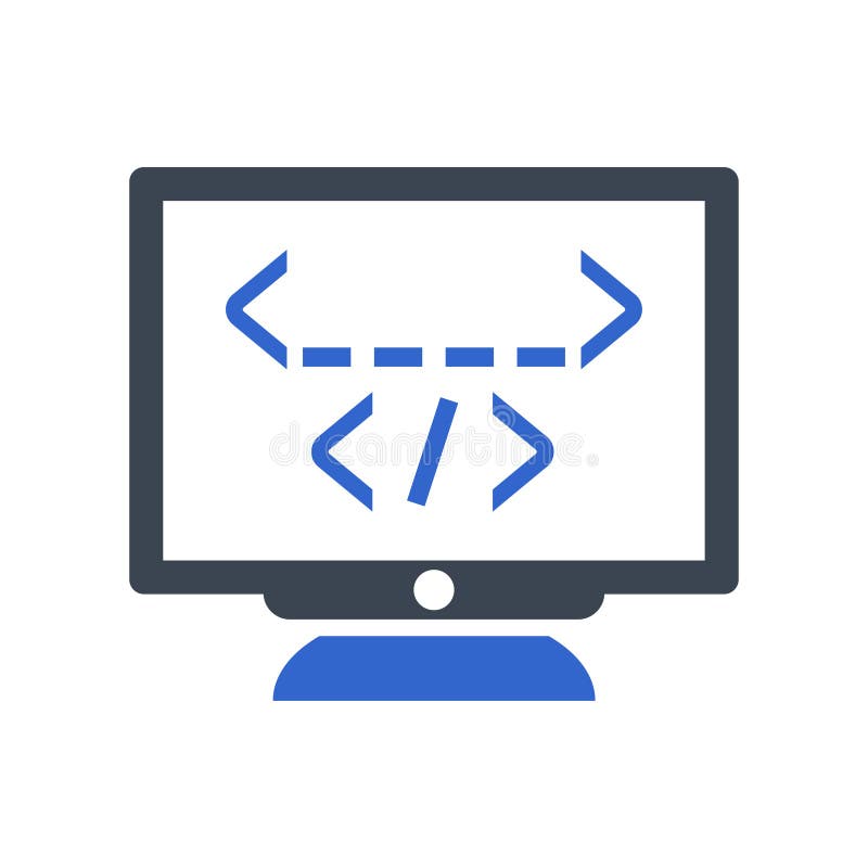 Coding Html Programming Icon Simple Outline Vector Of Web Design Development Set Icons For Ui 2556