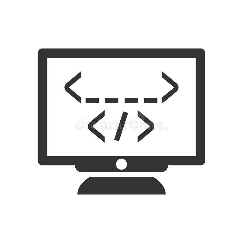 Coding, Html, Programming Icon.Orange Vector Symbol Stock Illustration ... Coding, Html, Programming Icon.Orange Vector Symbol Stock Illustration ...