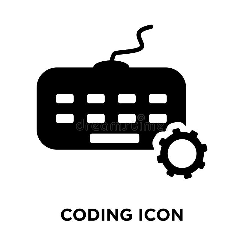 Coding Icon Vector Isolated On White Background Logo Concept Of Stock Vector Illustration Of
