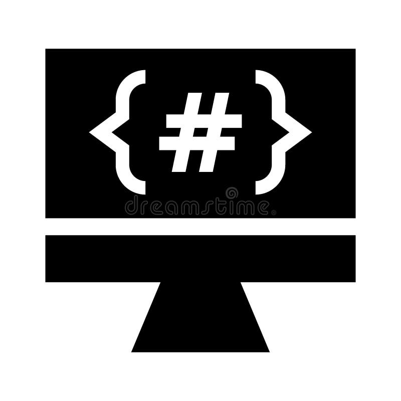 Coding Icon or Logo Isolated Sign Symbol Vector Illustration Stock ...