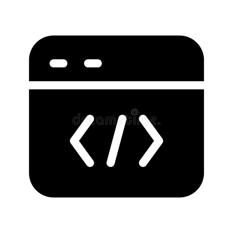 Coding Icon Vector Symbol Design Illustration Stock Vector ...