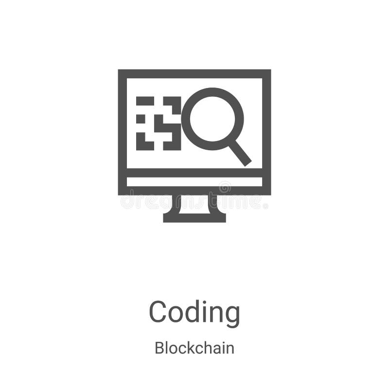 Coding Icon Vector From Programming Collection Thin Line Coding Outline Icon Vector
