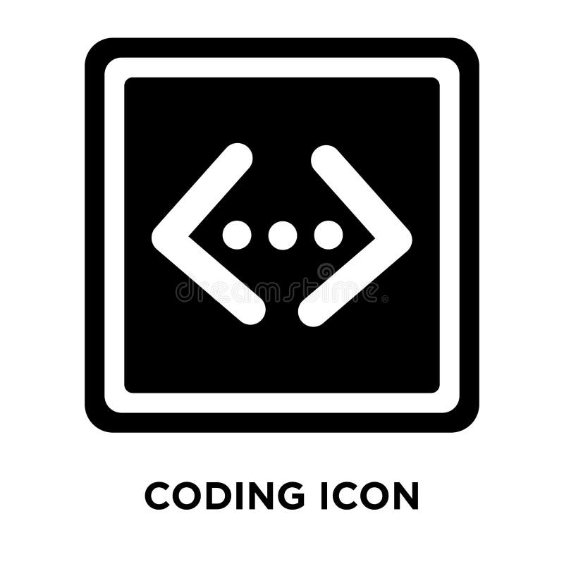 Coding Icon Vector Isolated On White Background Logo Concept Of Stock Vector Illustration Of